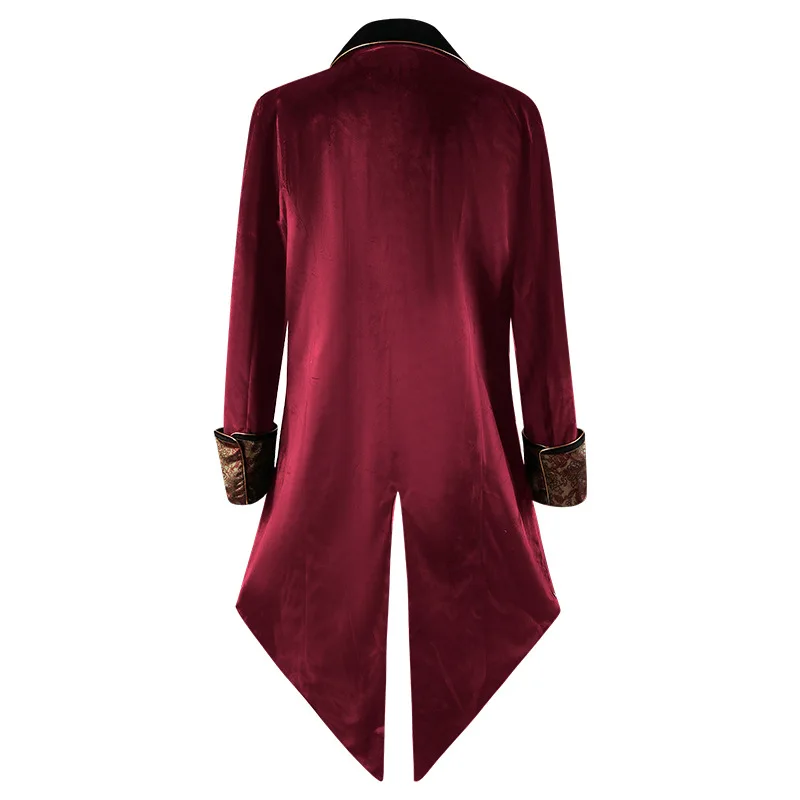 Medieval Cosplay Tuxedo - Vintage Steampunk Long Sleeve Suit for Men ...