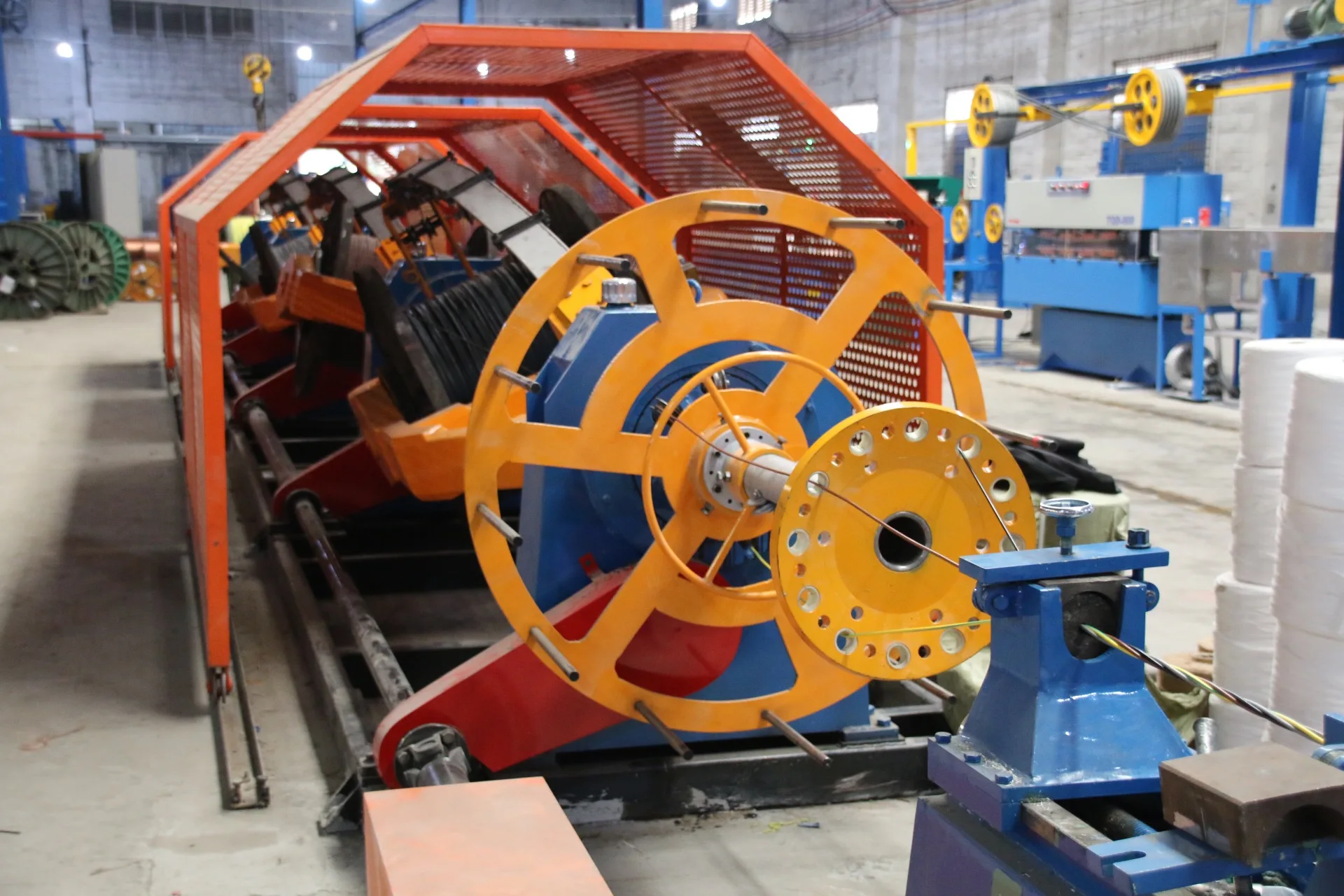 High Efficiency Power Cable Production Line Skip Bow Type Strander ...