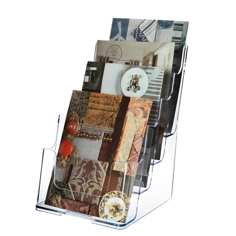 Acrylic Brochure Rack - Durable, Portable, and Eco-friendly