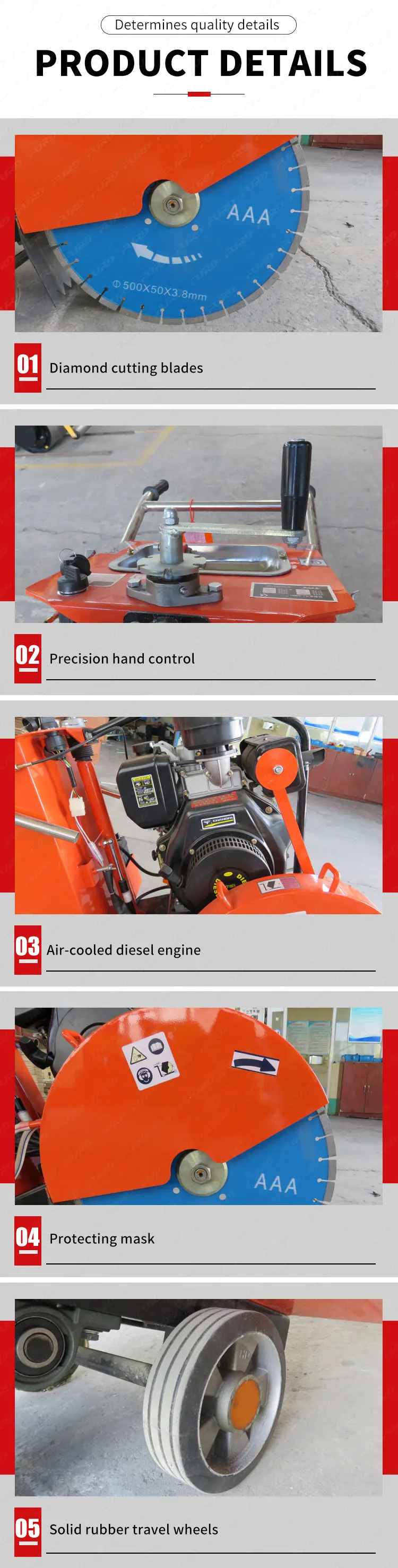 Mini Hand Asphalt Road Cutting Machine Used For Concrete Surface FQG ...