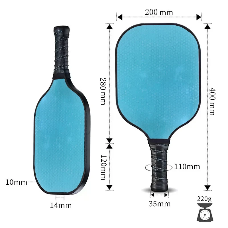 Wholesale Custom Pattern Honeycomb Core Fiberglass Surface Pickleball ...