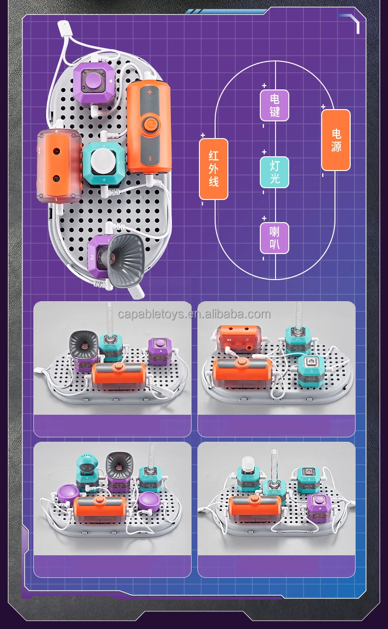 110 Projects Electric Circuits Blocks DIY Science Kit