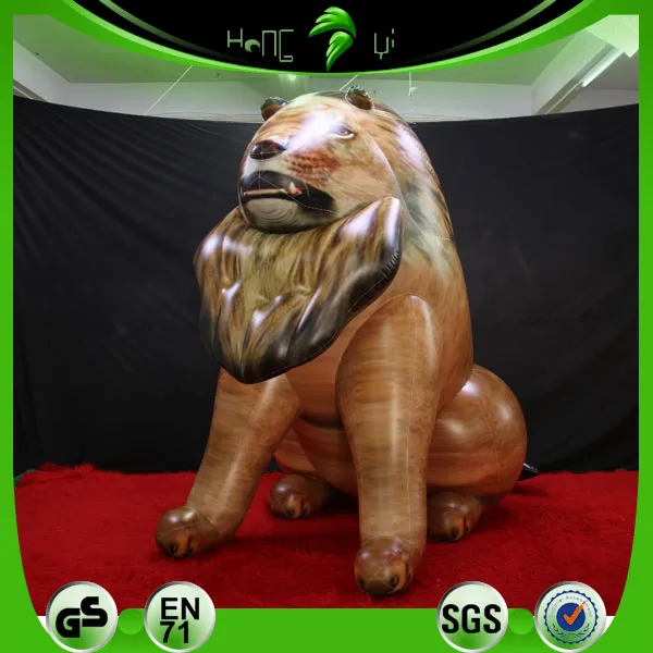 Advertising Inflatable Sitting Lion Model Balloon Customized Inflation ...