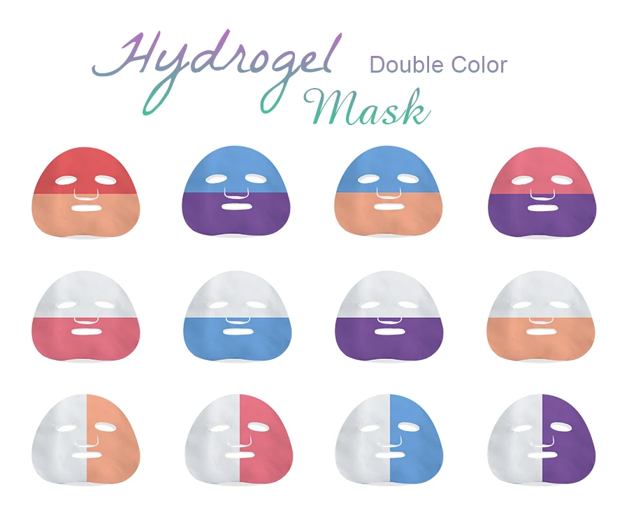 Korean Colorful Hydro Jelly Sheet Facial Mask Moisturizing Rainbow ...