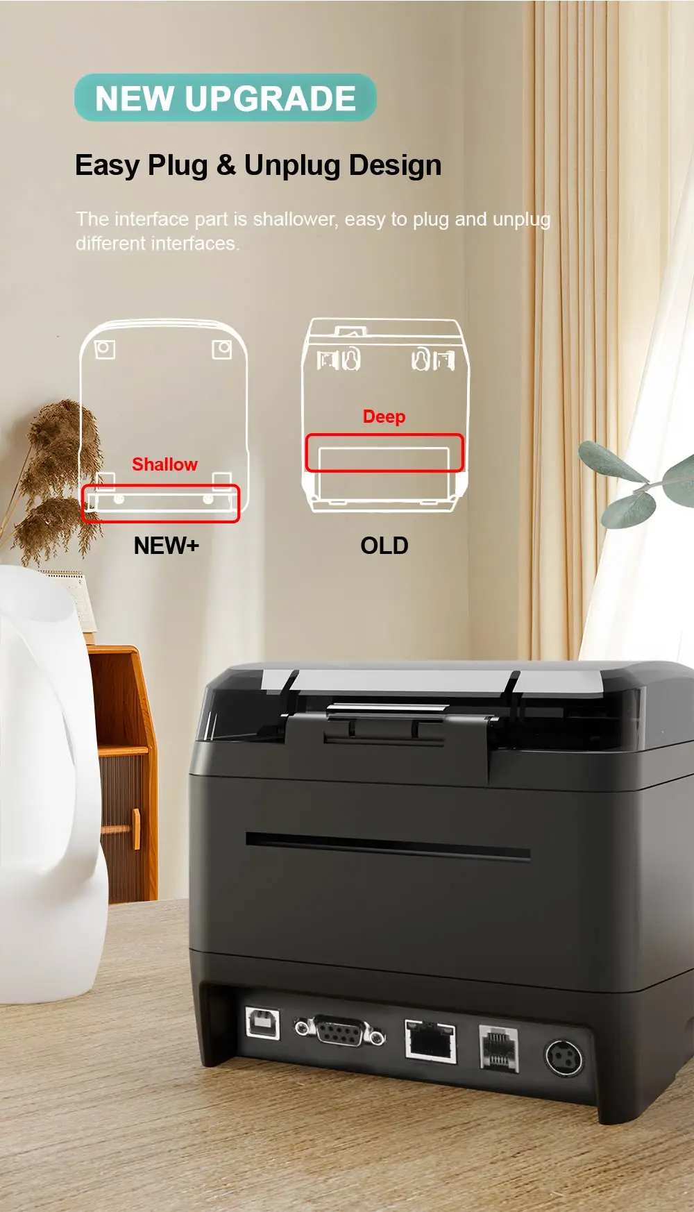 3inch Thermal Label Printer - ZY310 Bluetooth Barcode Printer
