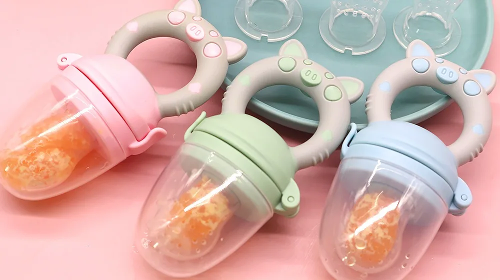 Food Grade Soft Infant Silicone Fun Pacifier Soother Feeder Baby Milk ...