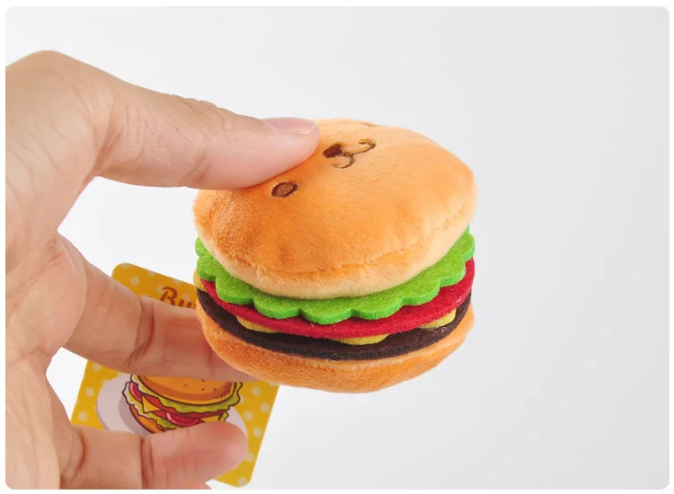 Customized Professional Style Stuffed Food Toy Plush Sandwich Hand ...