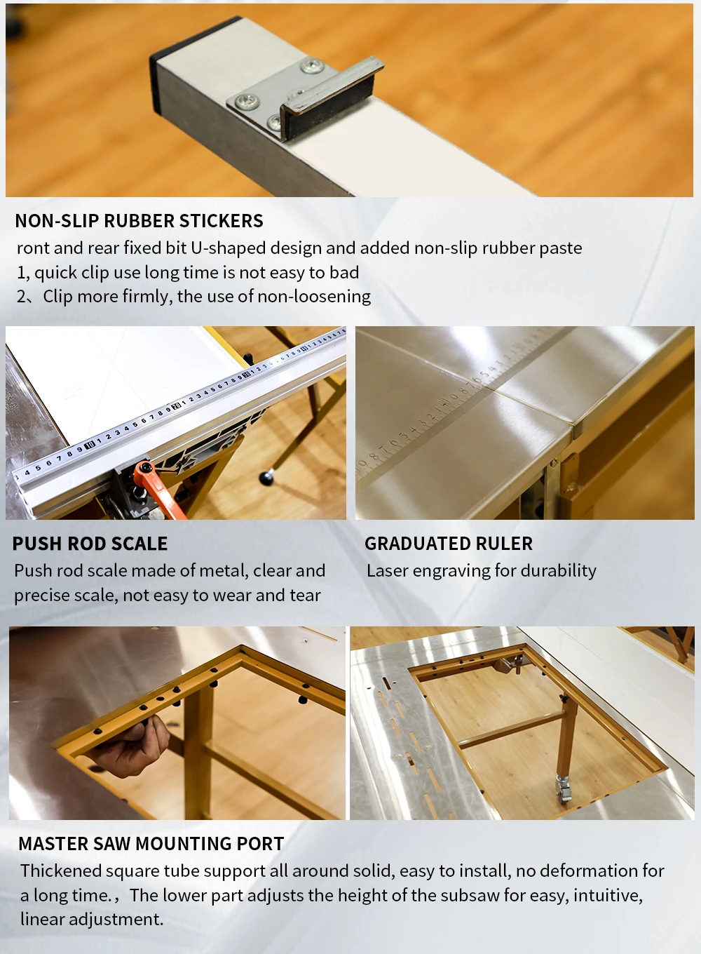 Brushless Dust Free Table Saw for Cutting Wood - Juzhiyuan JT-9BX