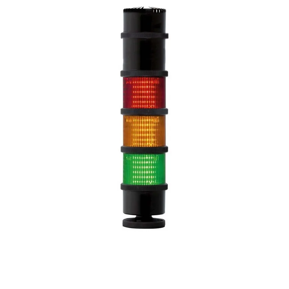 RS PRO 12-Stage Lens Signal Tower with Yellow Green Red Continuous LED ...