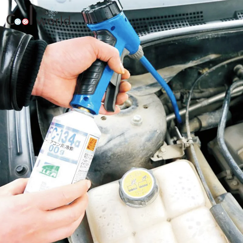 Refrigerant Charging Kit - R134a Recharge Hose with Gauge