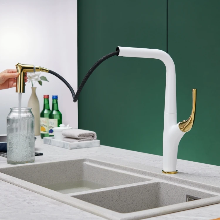 Factory Pull Out Kitchen Faucet Pull Down Sprayer Taps Mix Cheap ...