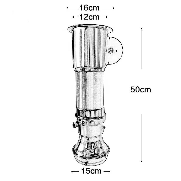 Stainless Steel Telescopic BBQ Smoke Extractor - Korean Bbq Exhaust Air ...