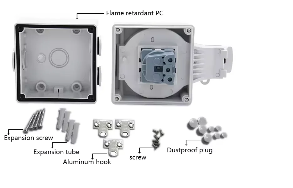 French Style IP68 Weatherproof Wall Socket 16A - Outdoor NFC SDK Outlet ...