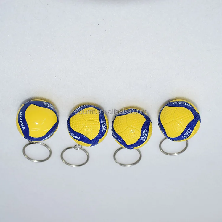 Mini Volleyball Keychain 3.8cm Ball Keychain Ornament Pvc Pendant ...