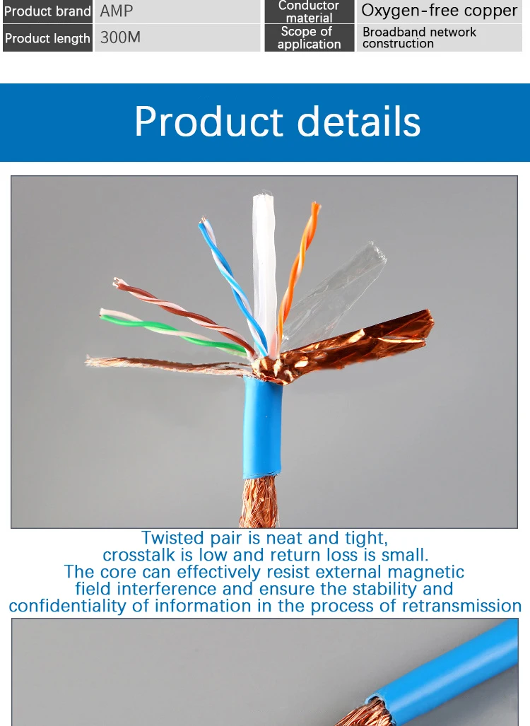 Customizable Cat5a Utp 305m Ethernet Cable Pure Copper 24awg Cat5a ...