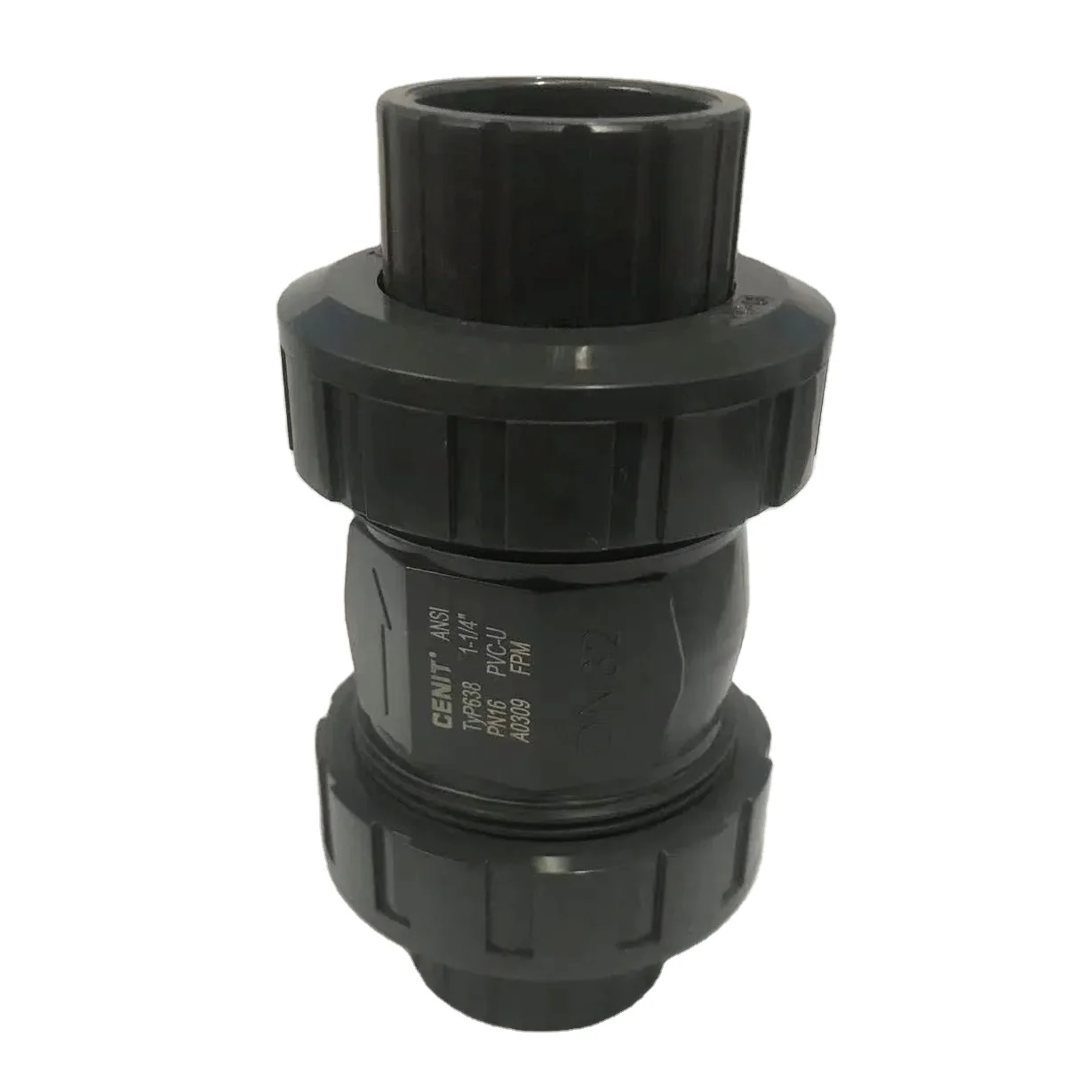ANSI CENIT Brand PVC UPVC Double True Union Ball Check Valve