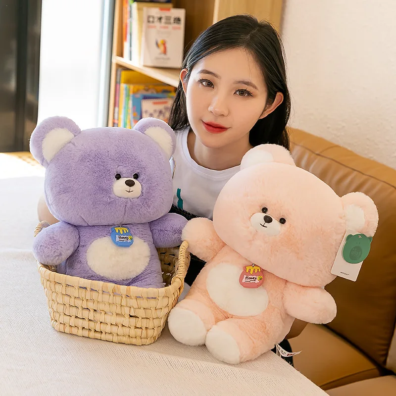 Super Kawaii Teddy Bear Plush Toys Cute Bear Stuffed Nice Huggable Doll ...