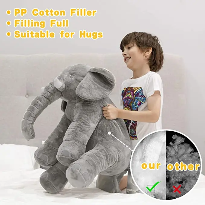 Factory Outlet Large Elephant Hugging Plush Toy 24 Inches Stuffed ...