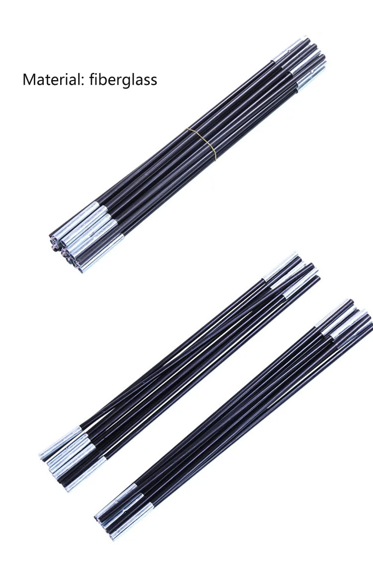 Outdoor Flexible Fiberglass Tent Poles Fiber Glass Camping Tent Stick ...
