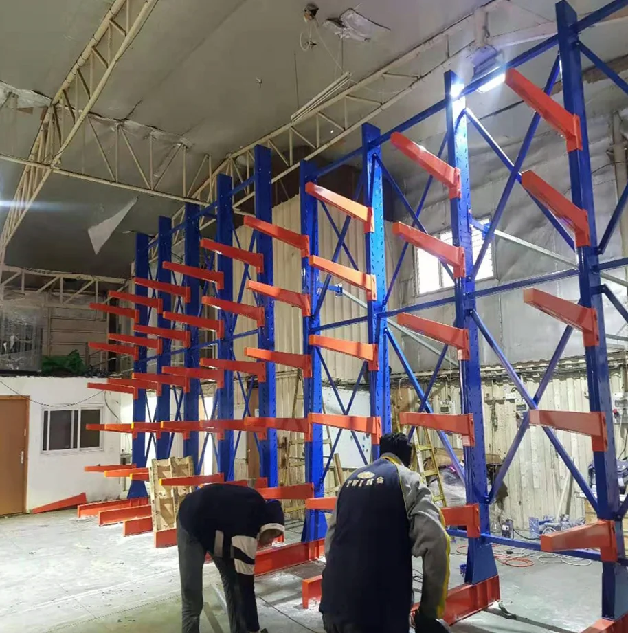 Industrial Cantilever Racking System Heavy Duty Shelving Warehouse ...