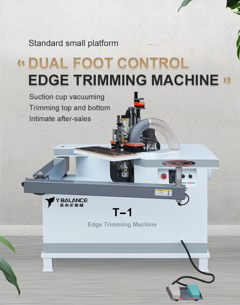 Folding Arm Curve Trimming Machine Woodworking Double Side Trimming ...