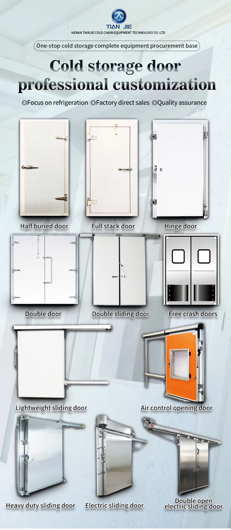 Cold Storage Door Types Cold Room Door Accessories Cold Room Storage ...