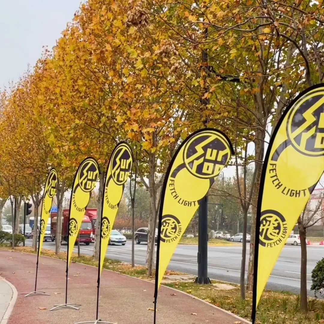 Advertising Promotion Beach Feather Tear Drop Flags Custom Teardrop ...