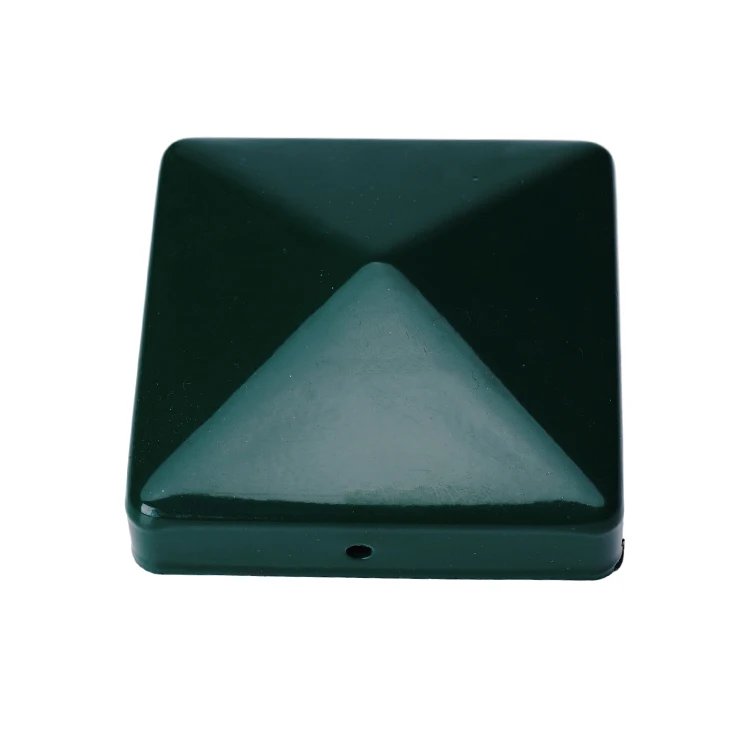 Custom Galvanized Metal Fence Post Cap Garden Aluminum Fence Post Caps ...