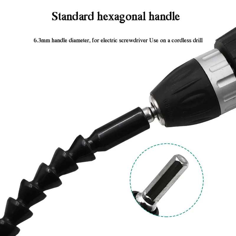 Hex Shank Holder Magnetic Flexible Shaft Extension Drill Bit Flexible ...