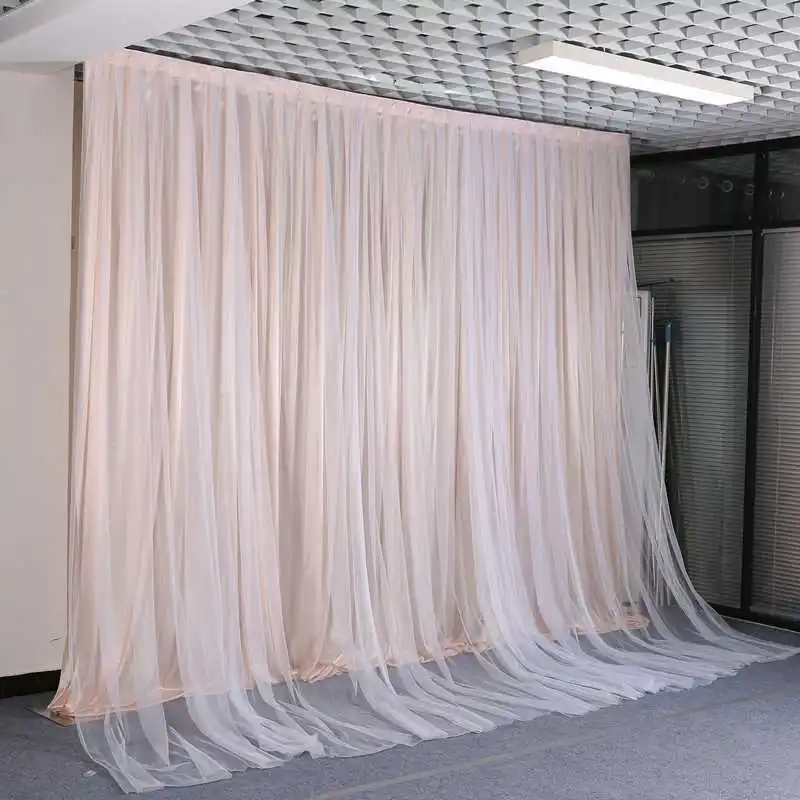 Wedding Stage Mesh Background Veil Drapery Decoration Birthday Scene ...