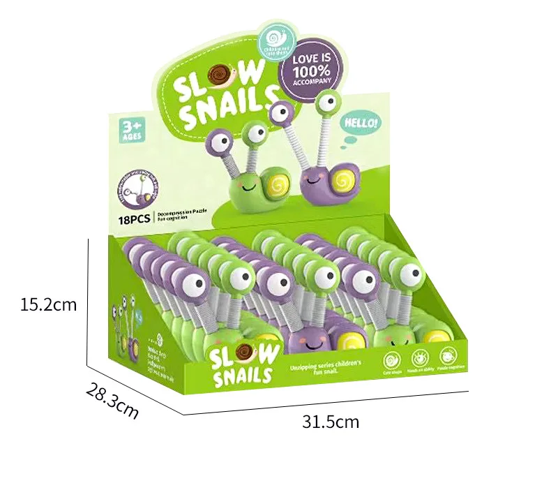 Snail Pop Tubes Sensory Fidget Toys Telescopic Tube Toys Retractable ...