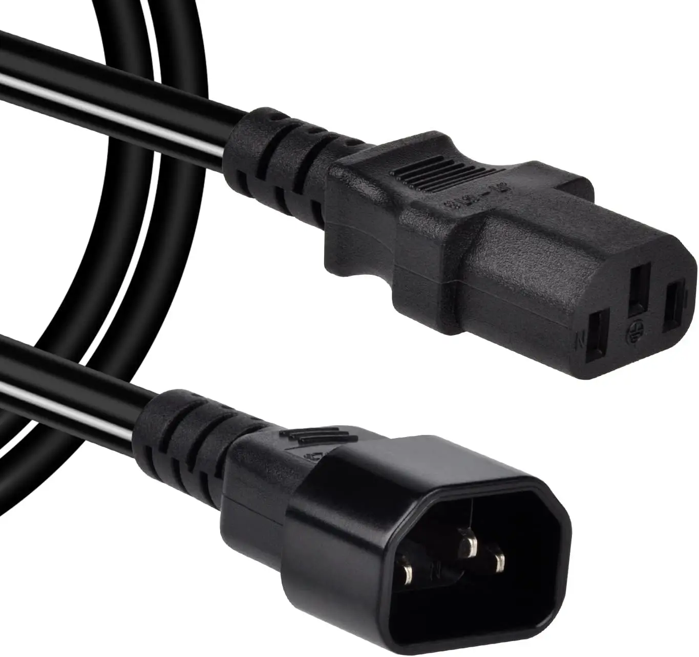 Dual C13 Power Cord Cable Y Splitter IEC 320 C14 to 2xC13 Adapter, 0.3M ...