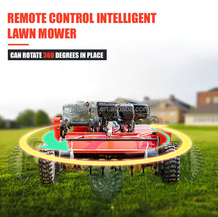 Agriculture Radio Controlled Grass Cutter Gasoline Remote Control Lawn ...