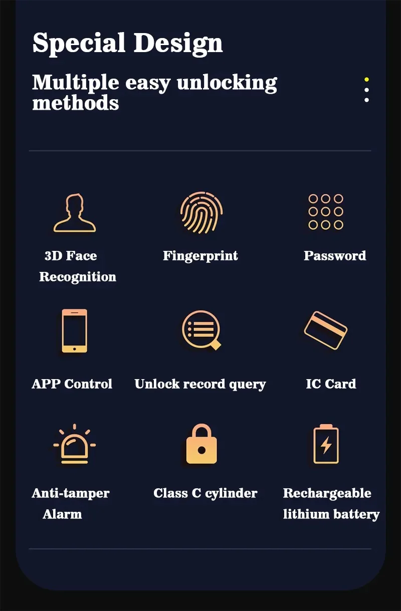 TOPTEQ X10 Face Recognition Smart Lock for Front Door, WiFi-Enabled, OEM