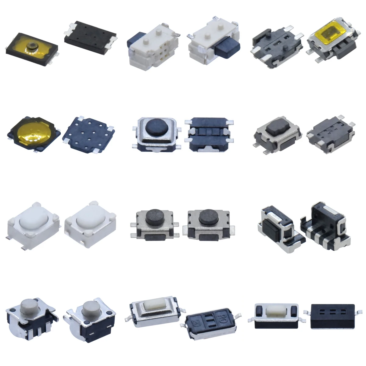 Kandens Smd 6x6 Tactile Switch 5 Pin Smt 6.2*6.2*5.1h Red Push Button ...