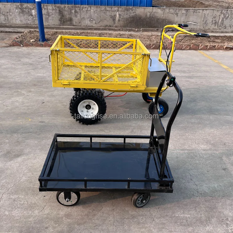 1000lbs Capacity Electric Flatbed Platform Truck for Warehouses