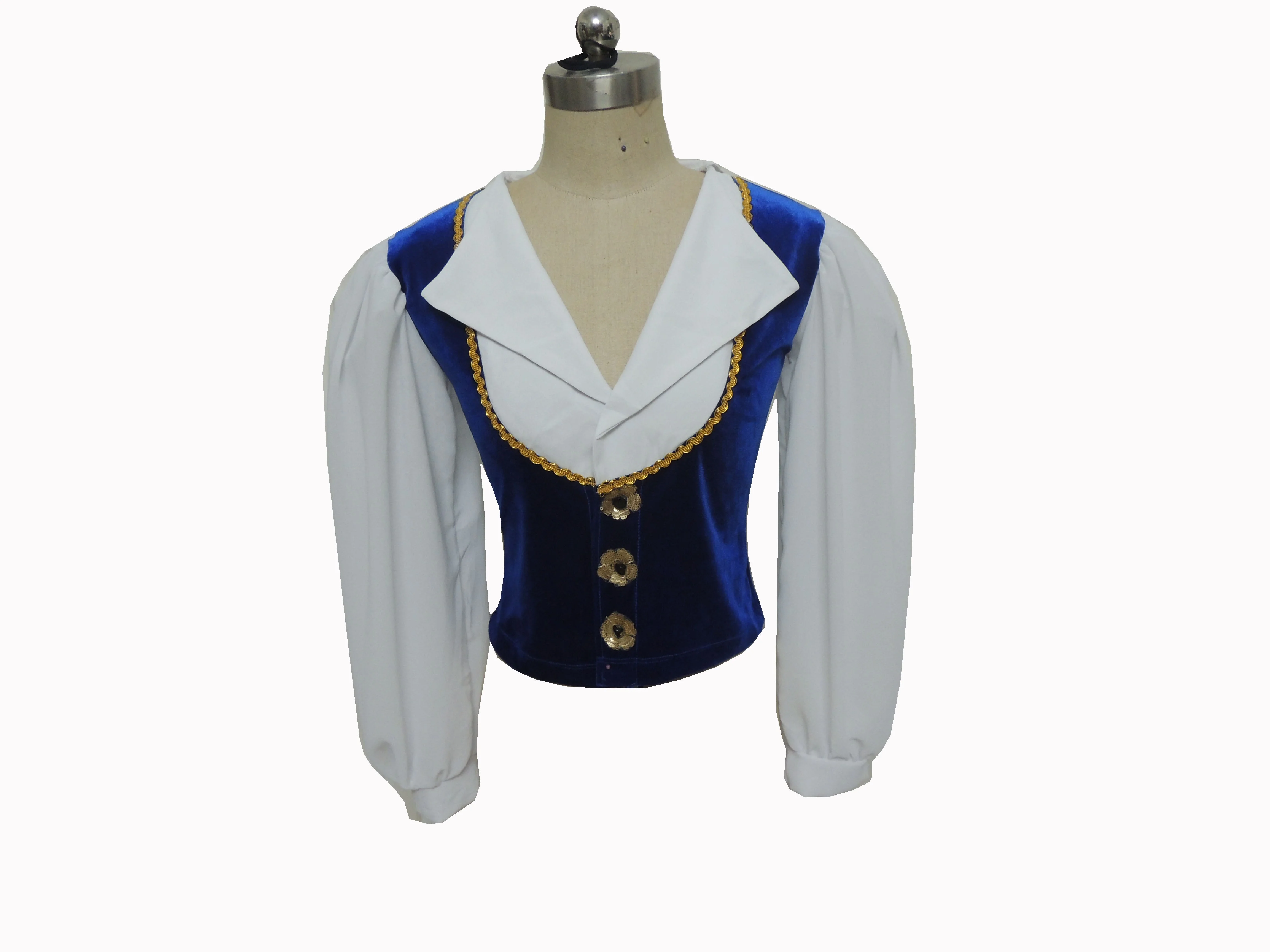 Alibaba.com: Royal Blue Velvet Long Sleeve Ballet Tunic, Chiffon Shirt ...