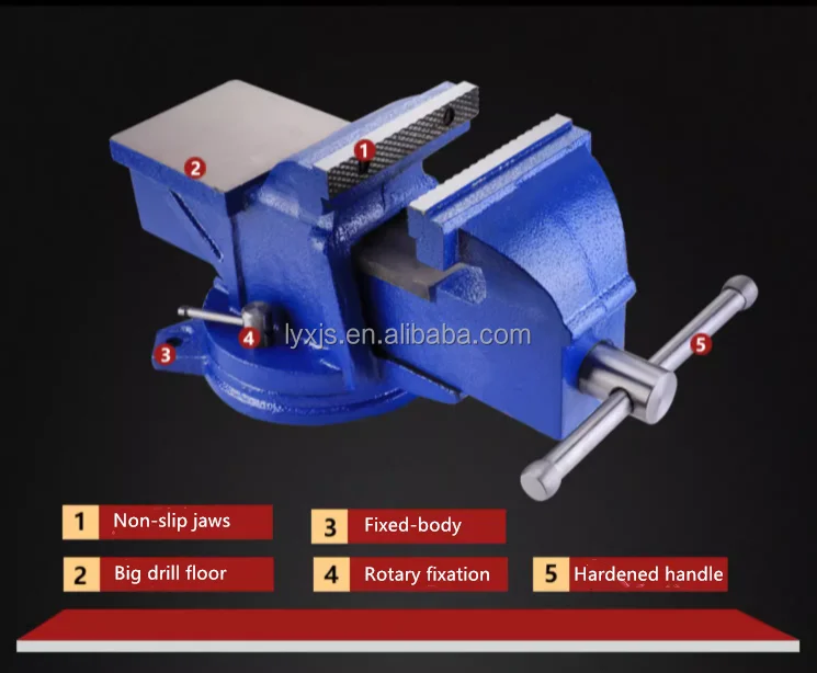 Heavy-duty German Bench Vise Precision Household Vise Workbench 4 Inch ...