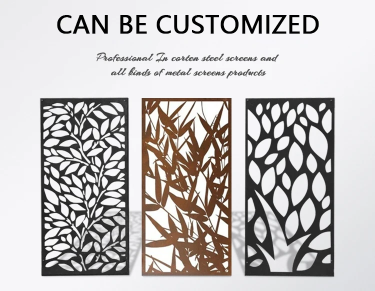 Decorative Outdoor Screening Laser Cut Garden Fences Metal Privacy ...