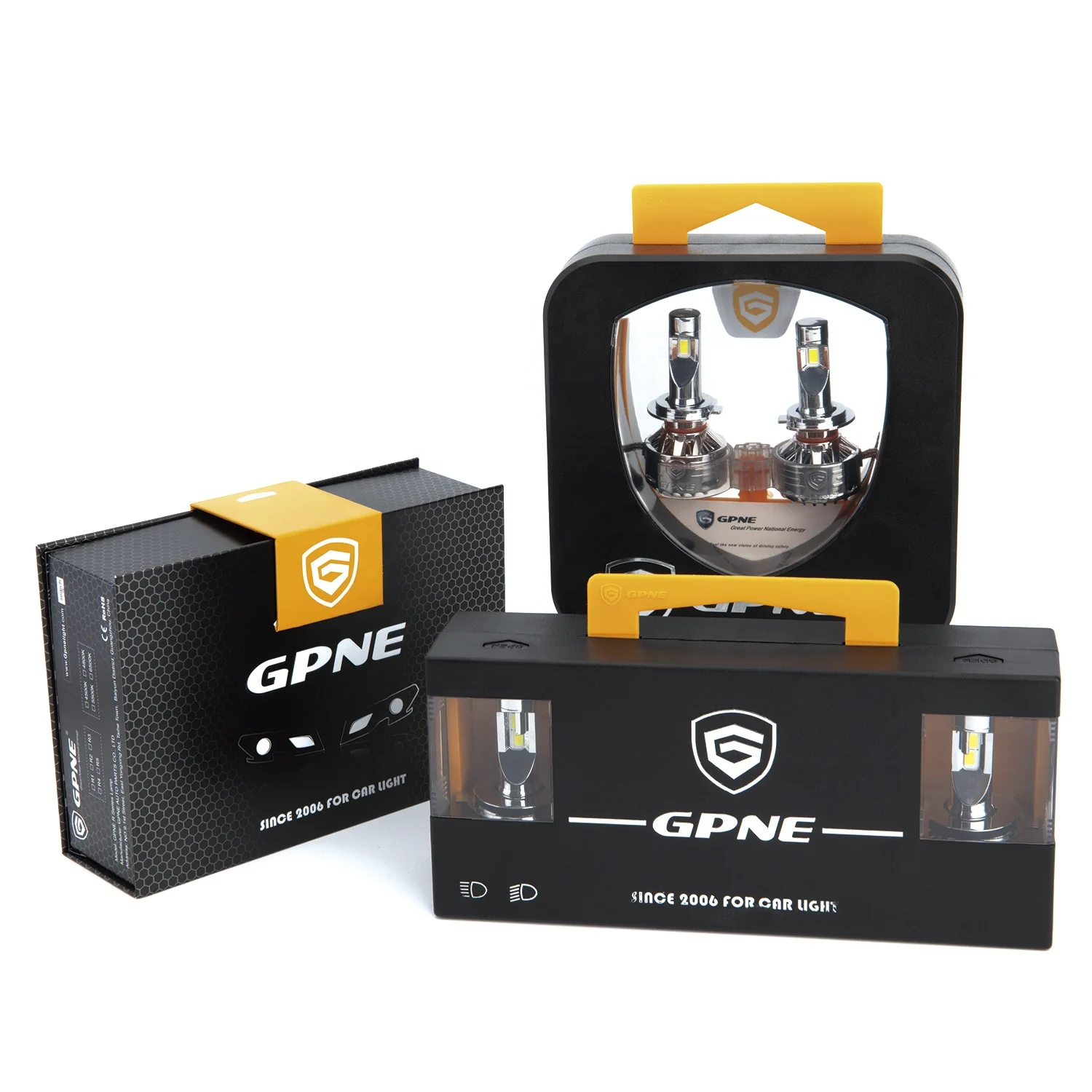 GPNE R6 12v Csp 3570 Chip 80W H11 H7 H4 LED Headlight Bulb