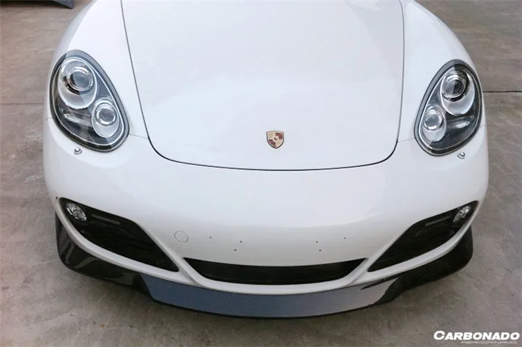 TEK Style FRP Front Bumper Lip Splitter for Porsche 09-12 Cayman 987