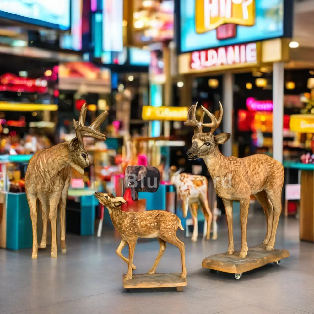 Shopping Mall Animatronic Decorations Indoor Animal Park Equipment ...