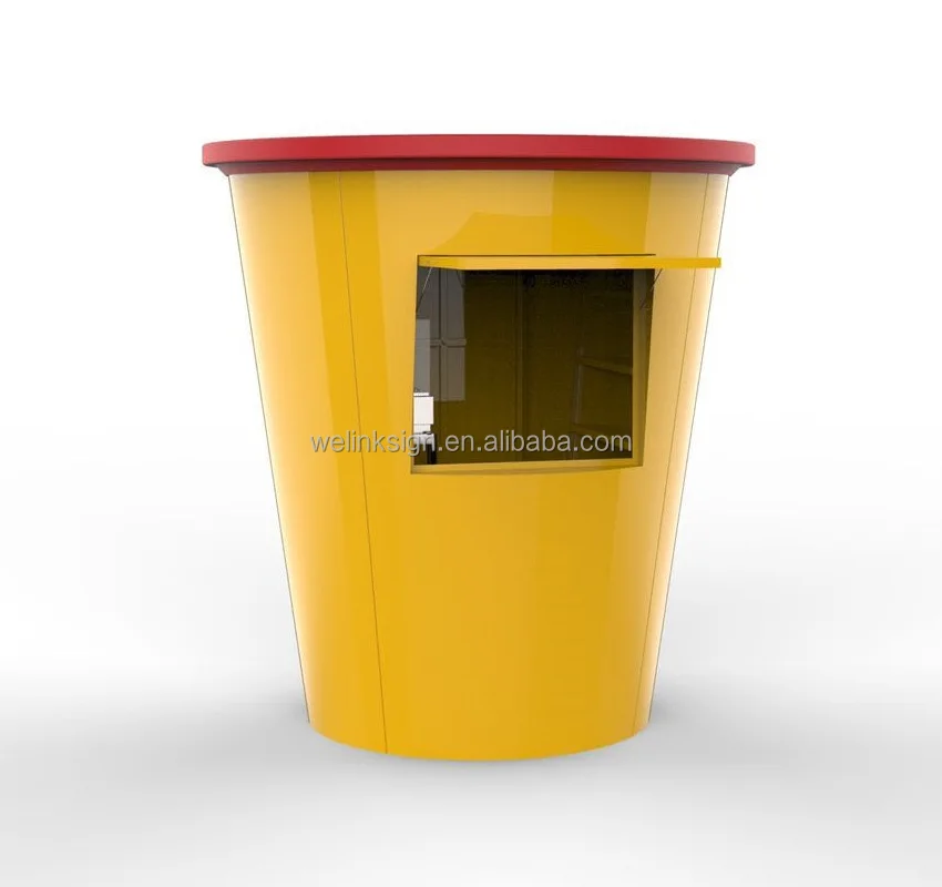 Cup Shape Coffee Shop Kiosk - Modern & Durable Design