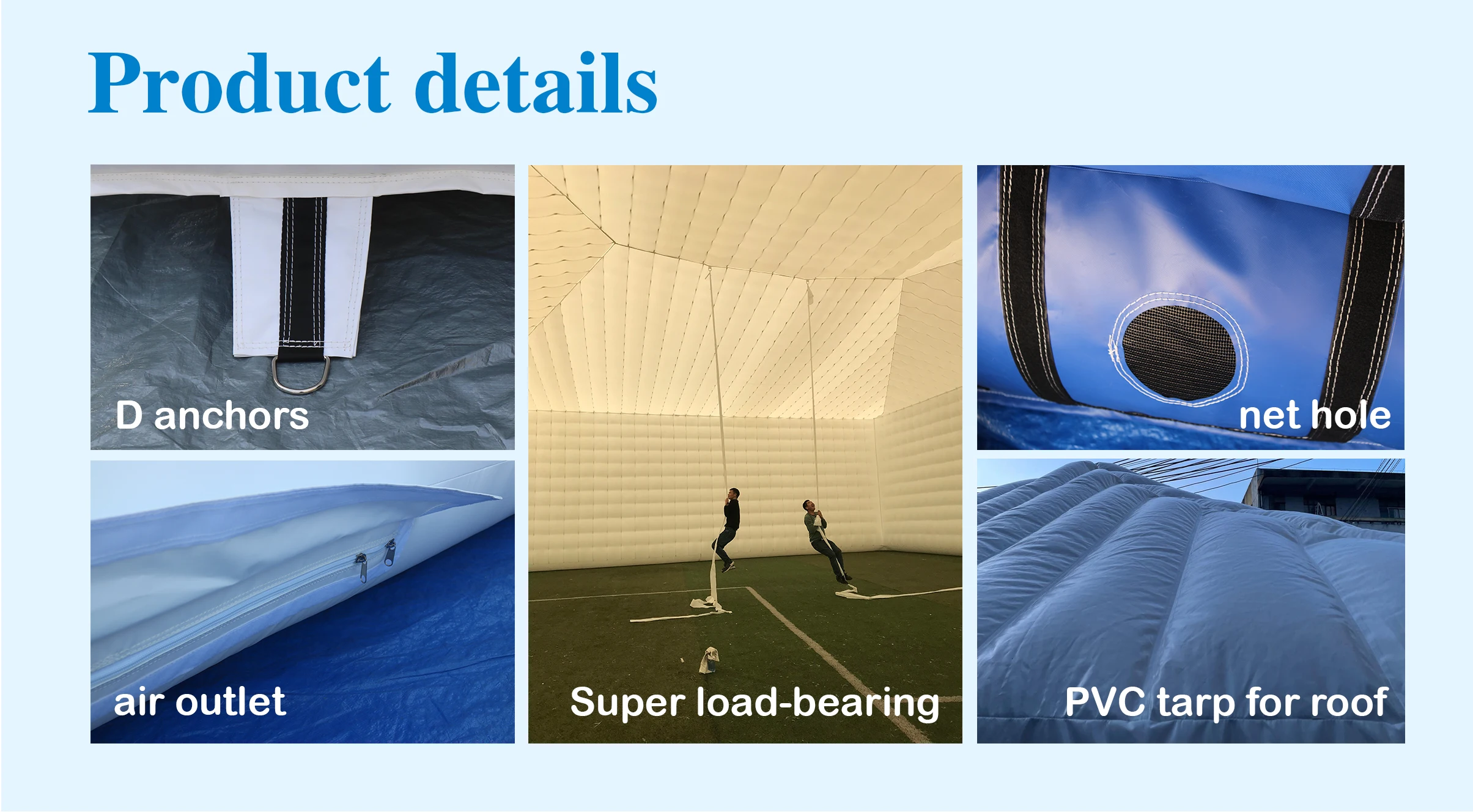 Customized Yellow Giant Outdoor Storage Warehouse Inflatable Tunnel ...