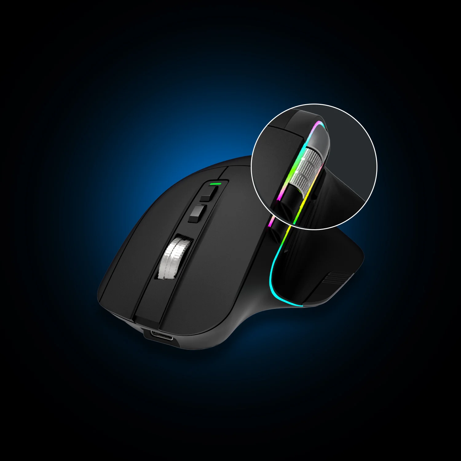 Oem Rechargeable Ergonomic 8d Light Rgb Ergonomic Mouse Bt 2.4ghz ...