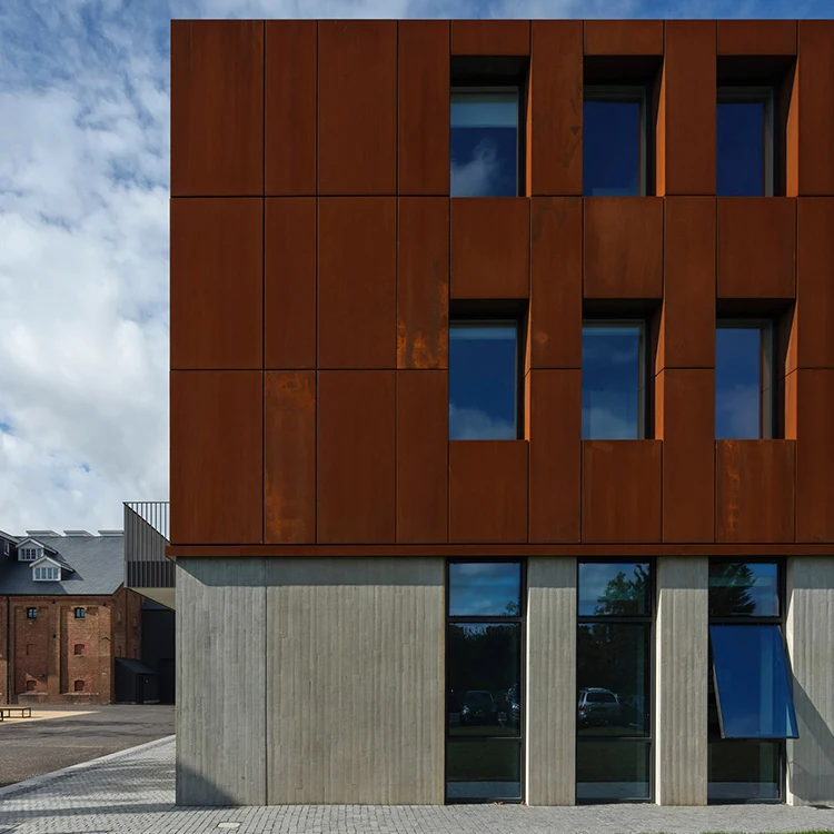 Rust Wall Cladding Steel Corten Steel Cladding Metal Curtain Wall - Buy ...