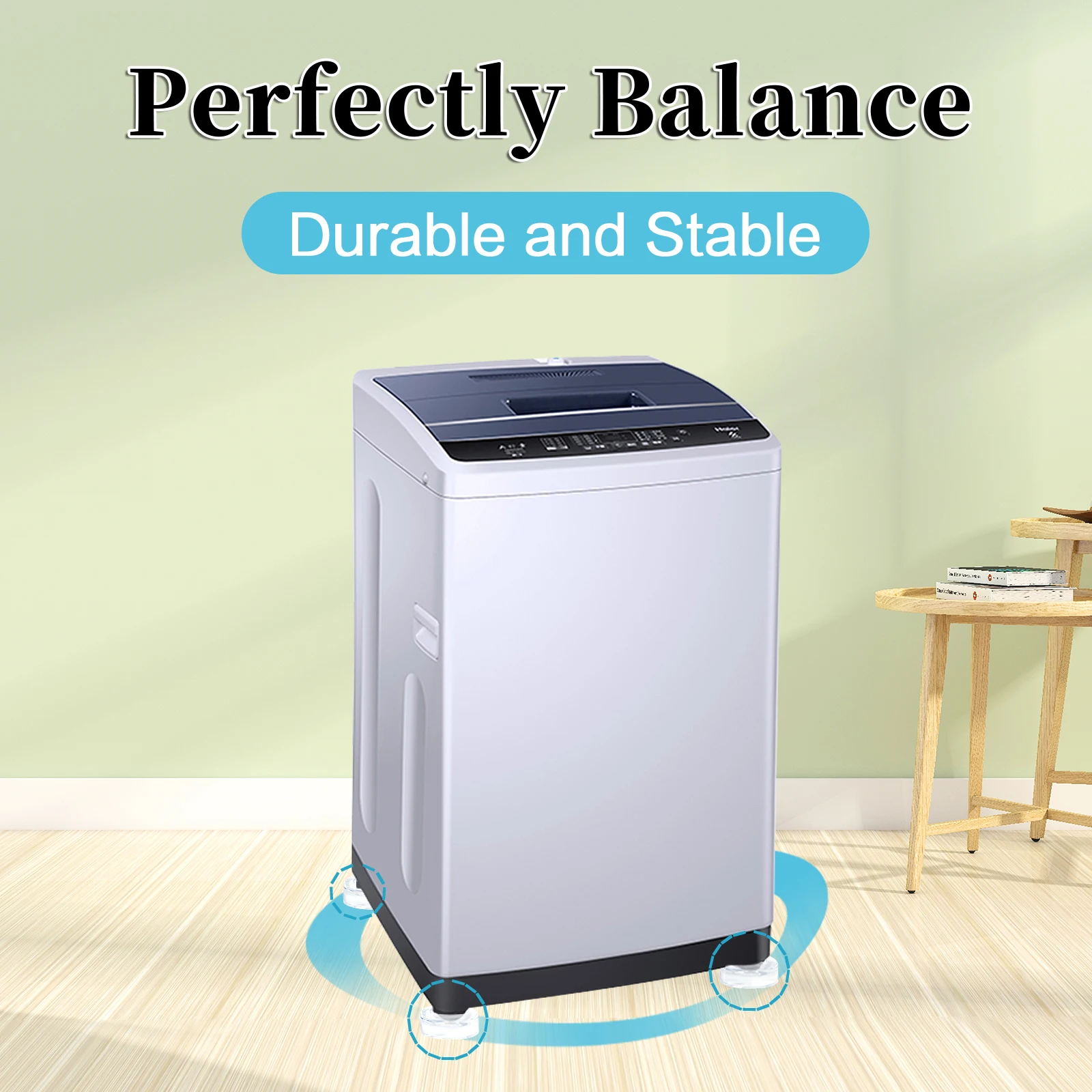 Washer Dryer Anti-vibration Pads Fridge Washer Leveling Feet Washing ...