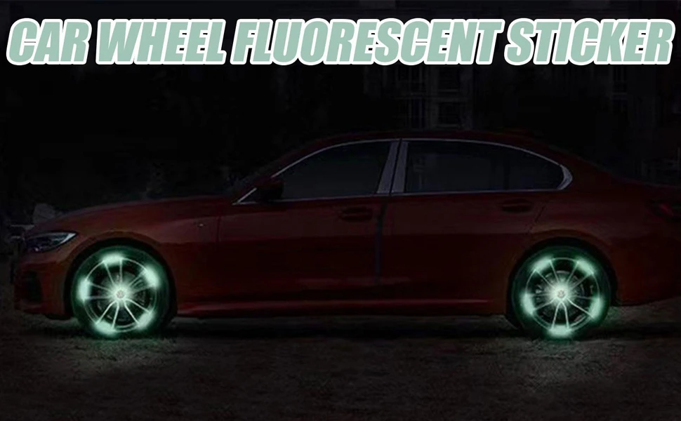 Factory Custom Logo Car Stickers Glowing Wheel Hub Sticker Car Stripe ...