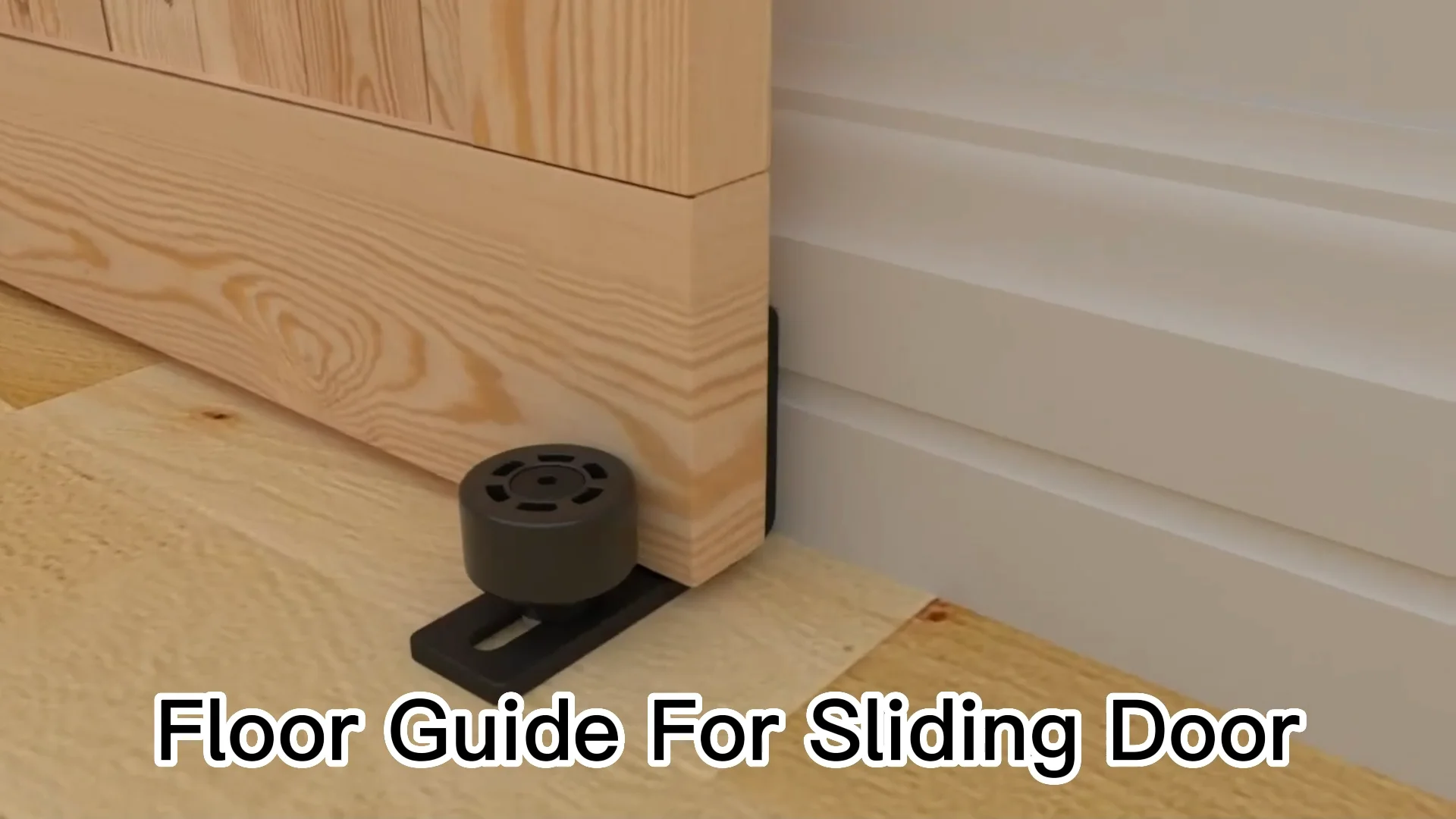 Hoone Steel Sliding Door Floor Guide Adjustable Swing Stop Stay Roller Hardware Wall Mounted ...