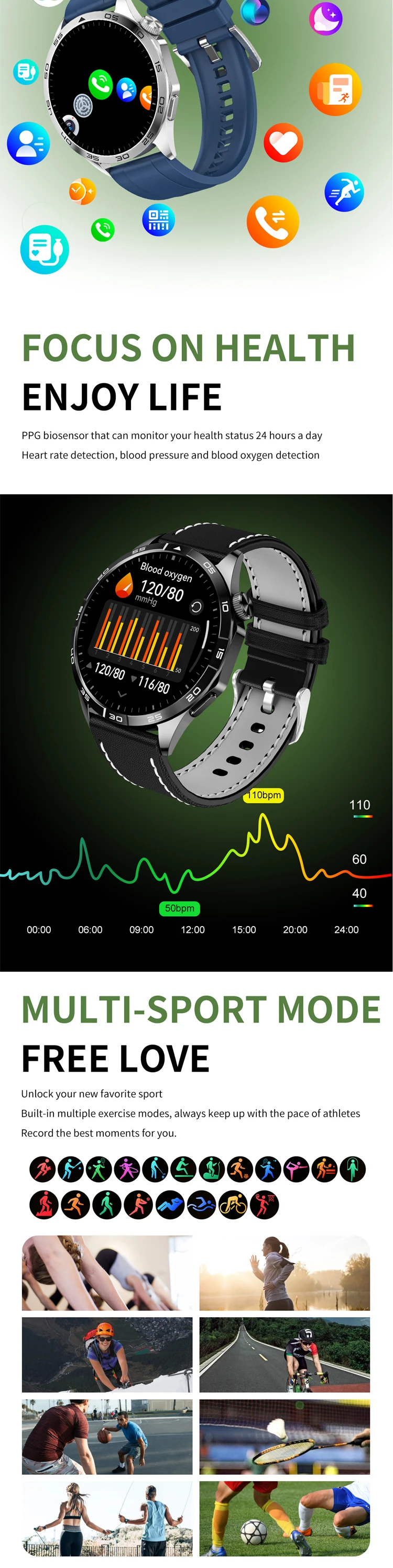 KM29 Smartwatch - Stylish & Functional for Men & Women